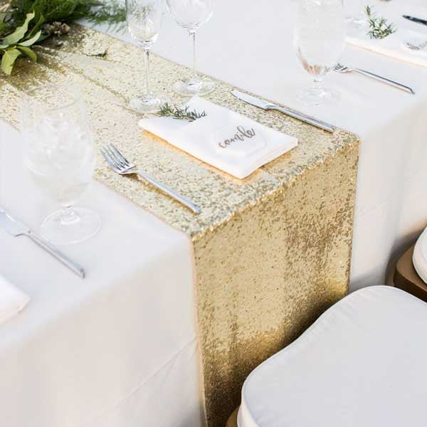 Sequin Table Runners Wholesale - TCF Linen