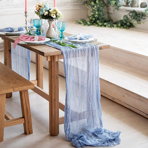 Gauze Cheesecloth Table Runners Bulk - TCF Linen