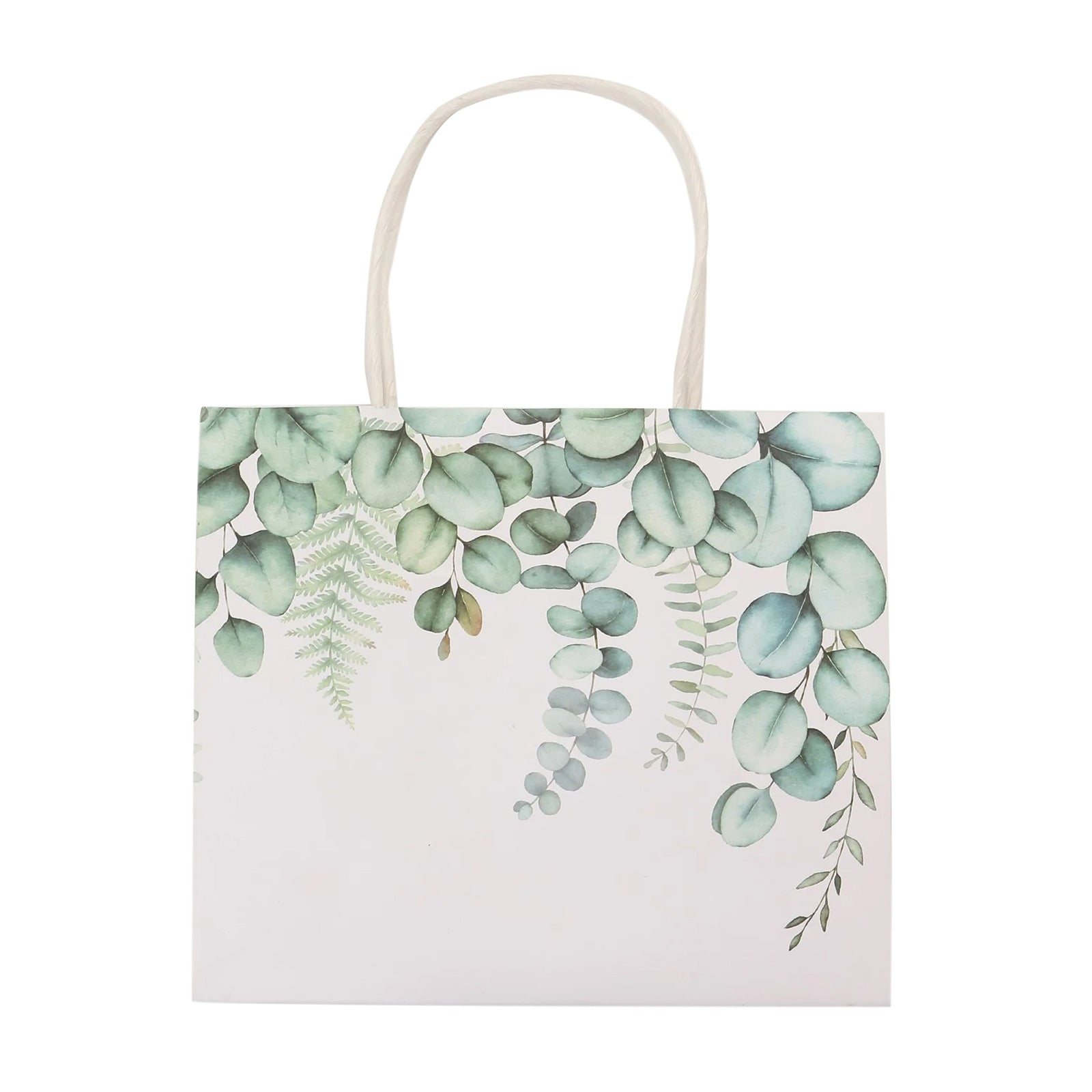 12pk 6x7 Eucalyptus Paper Favor Bags w/ Handles | TCFLinen