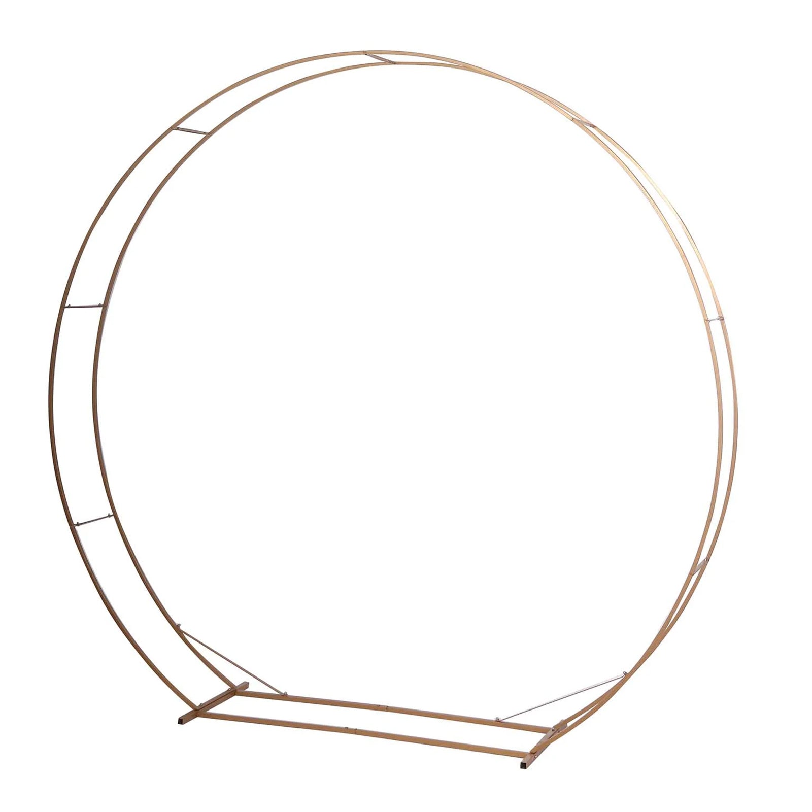 1 pc 7.5ft Gold Double Hoop Wedding Arbor | TCFLinen