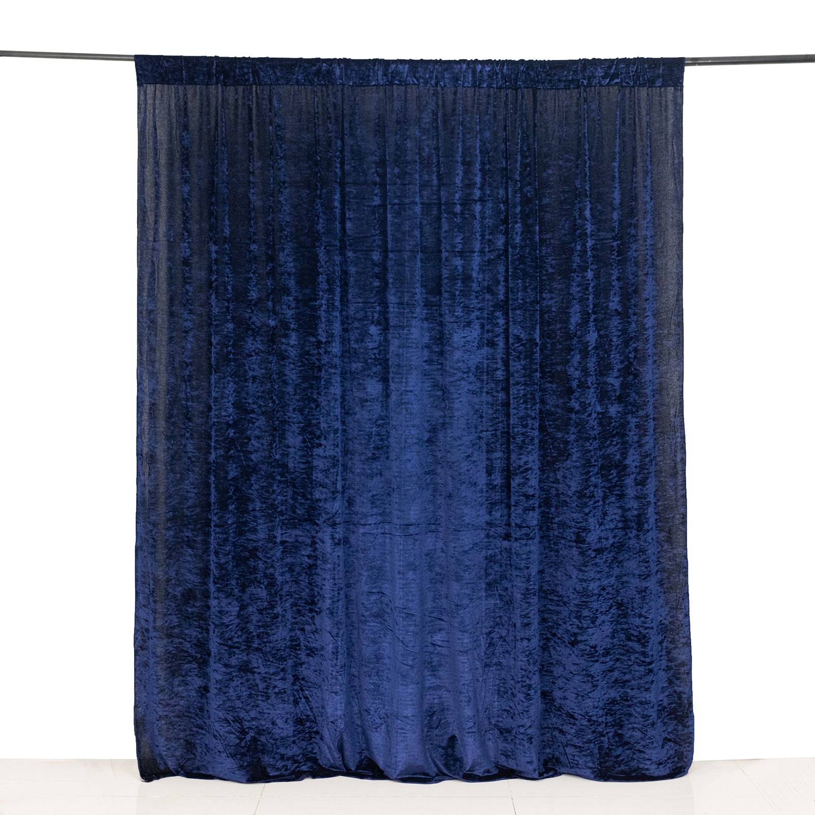 12-pk 8ft x 8ft Navy Velvet Backdrop Drape | TCFLinen