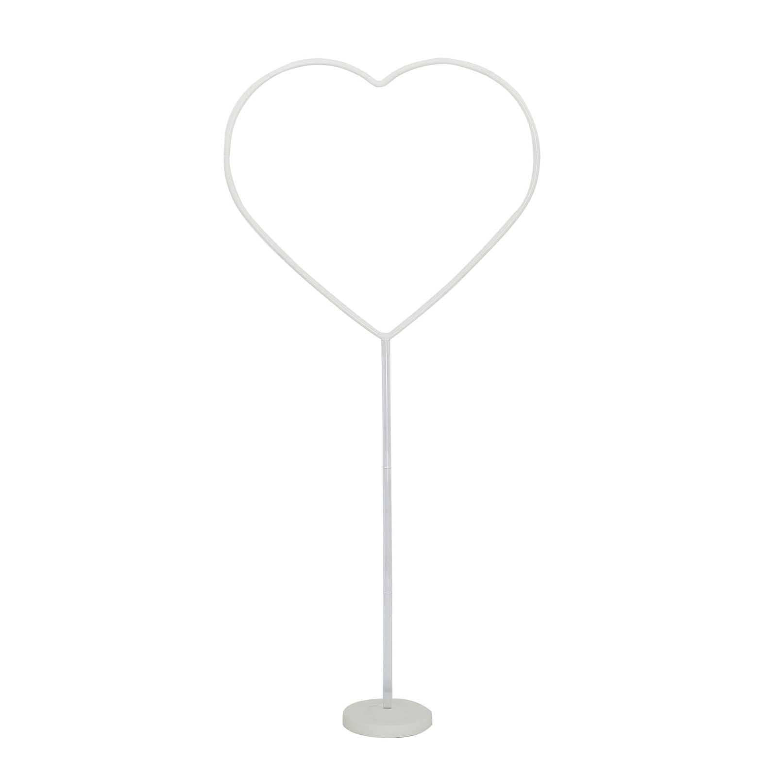 2 pk 5ft Heart Balloon Column Stand Kit | TCFLinen