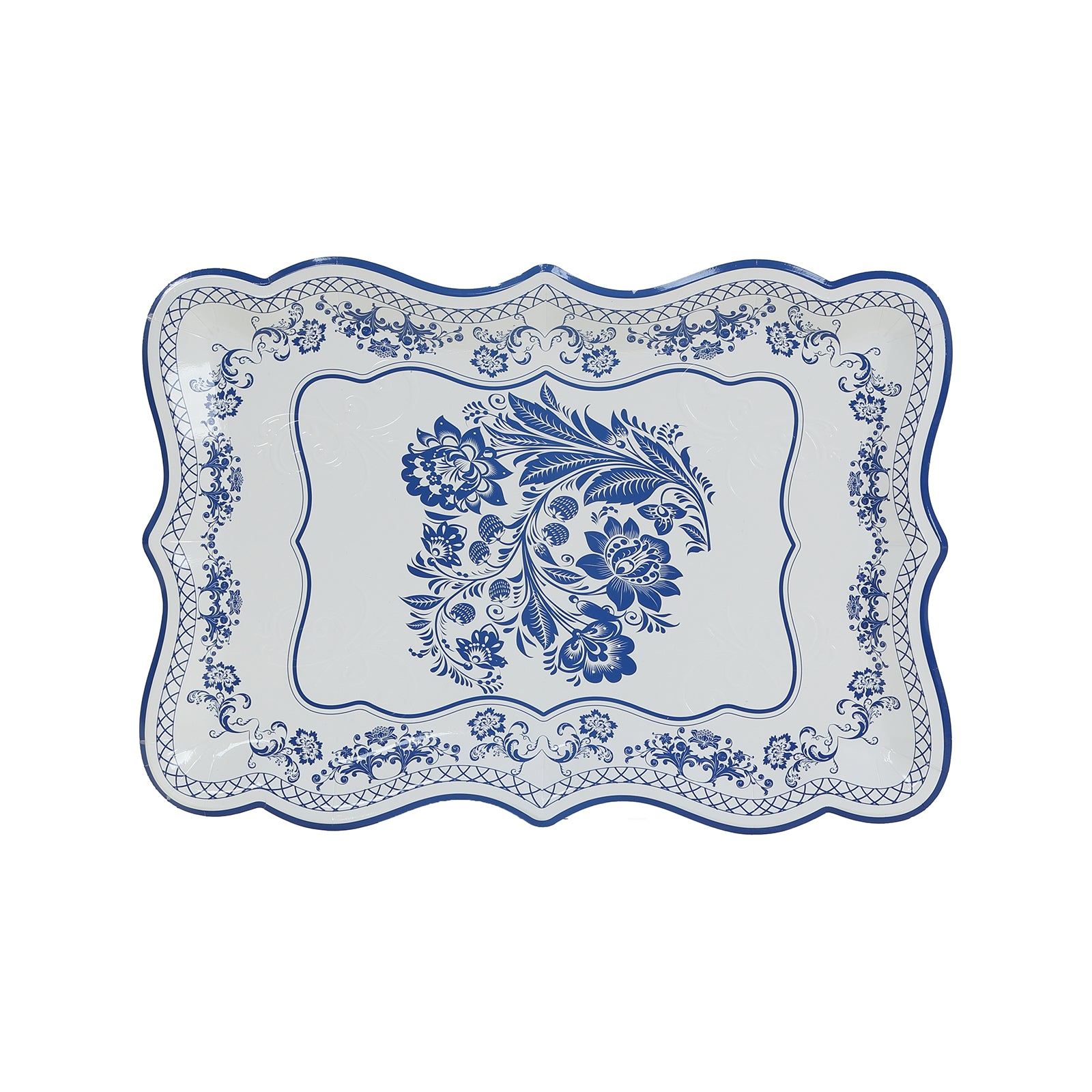 White Blue French Toile Paper Trays | tcflinen.com – TCFLinen