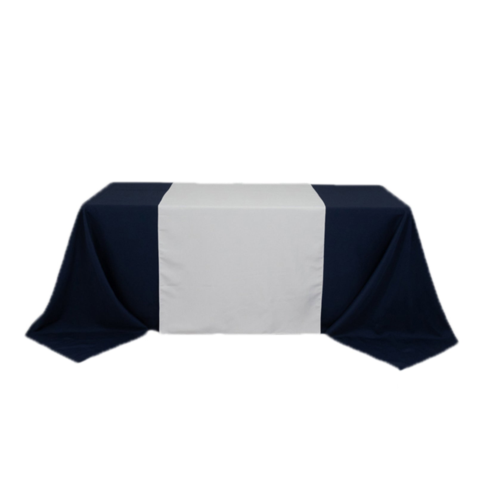 12-pk 36x72 Polyester Table Runner, White | TCFLinen