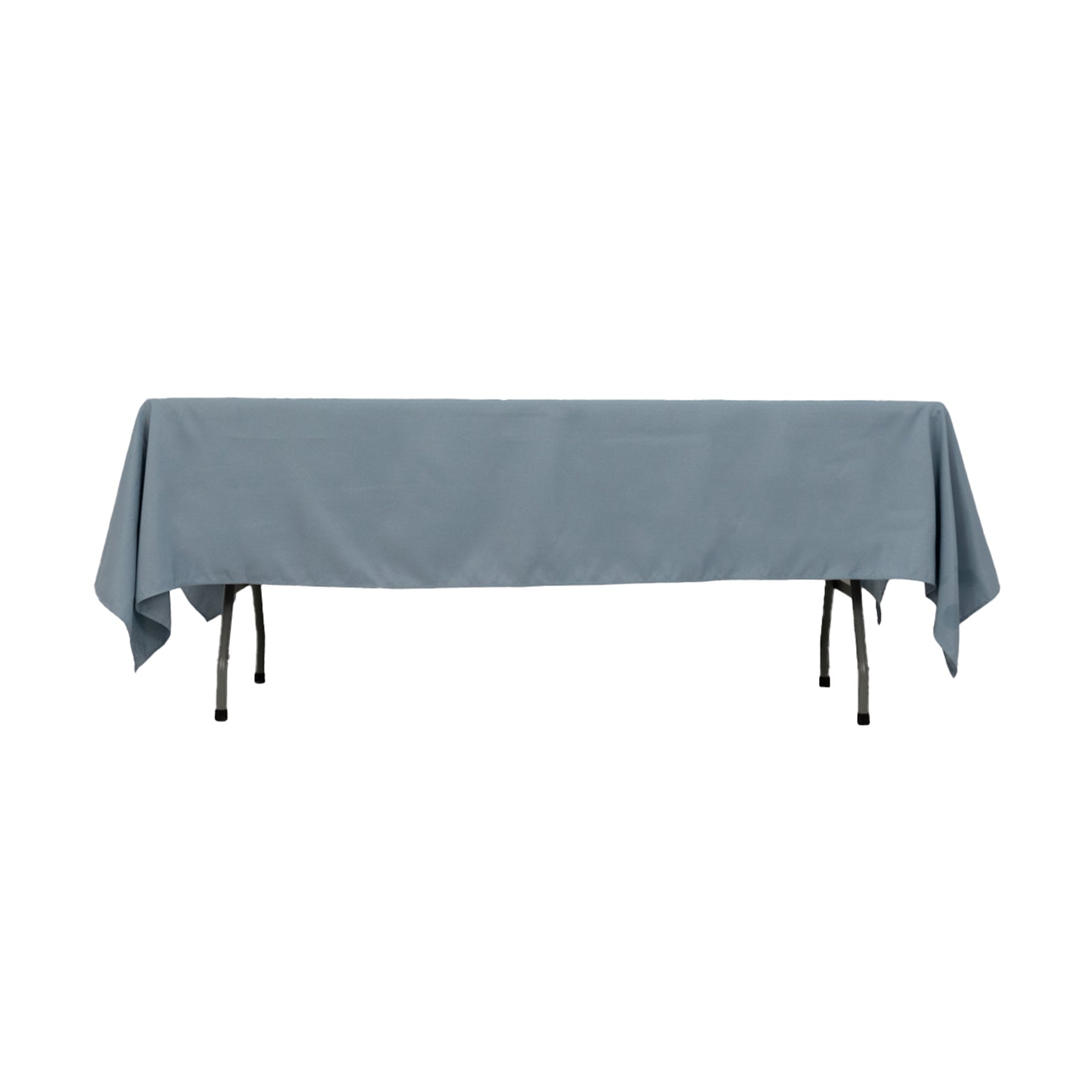 60"x102" Dusty Blue Premium Polyester Tablecloth | TCFLinen