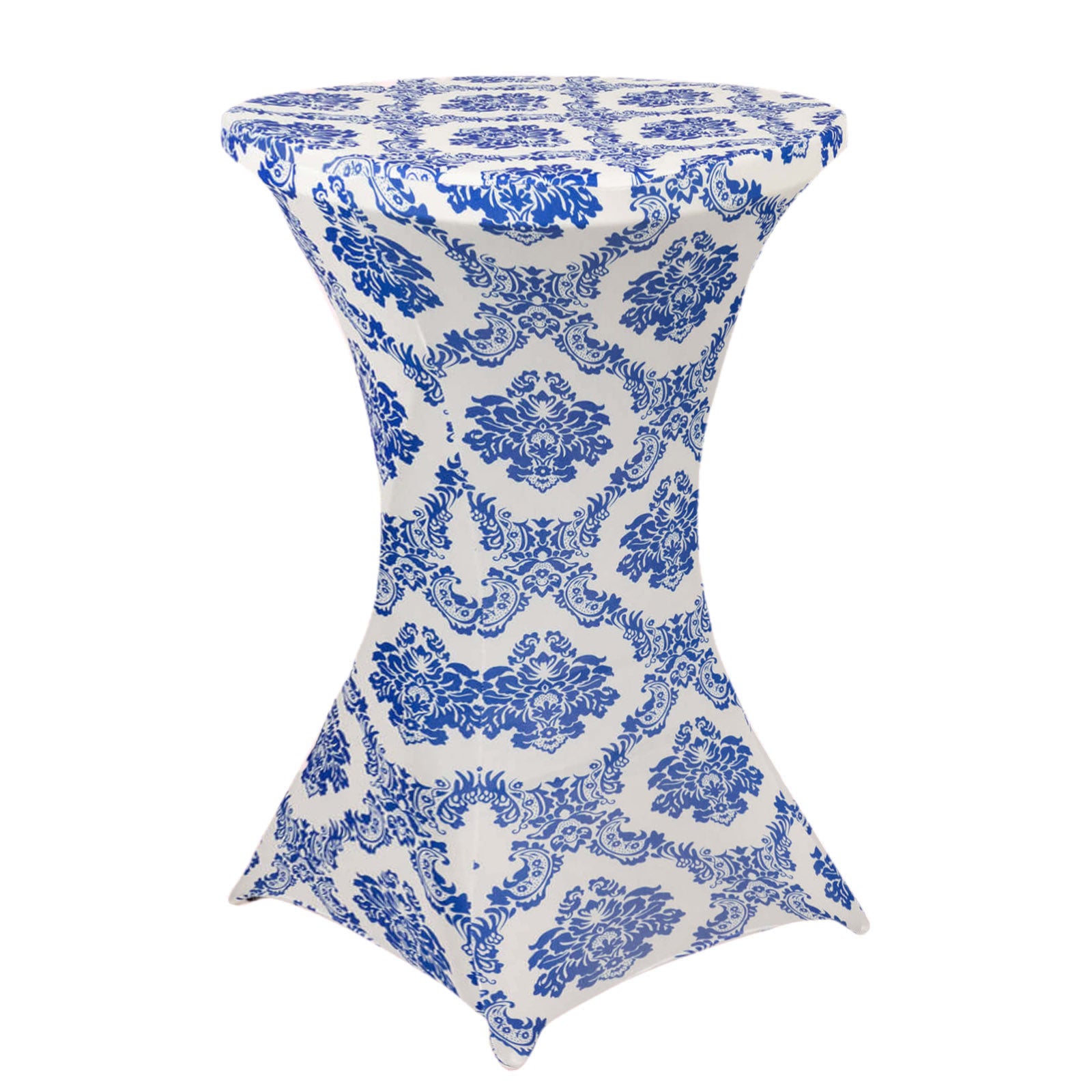 10-pk 30in Round Damask Highboy Spandex Cover | TCFLinen