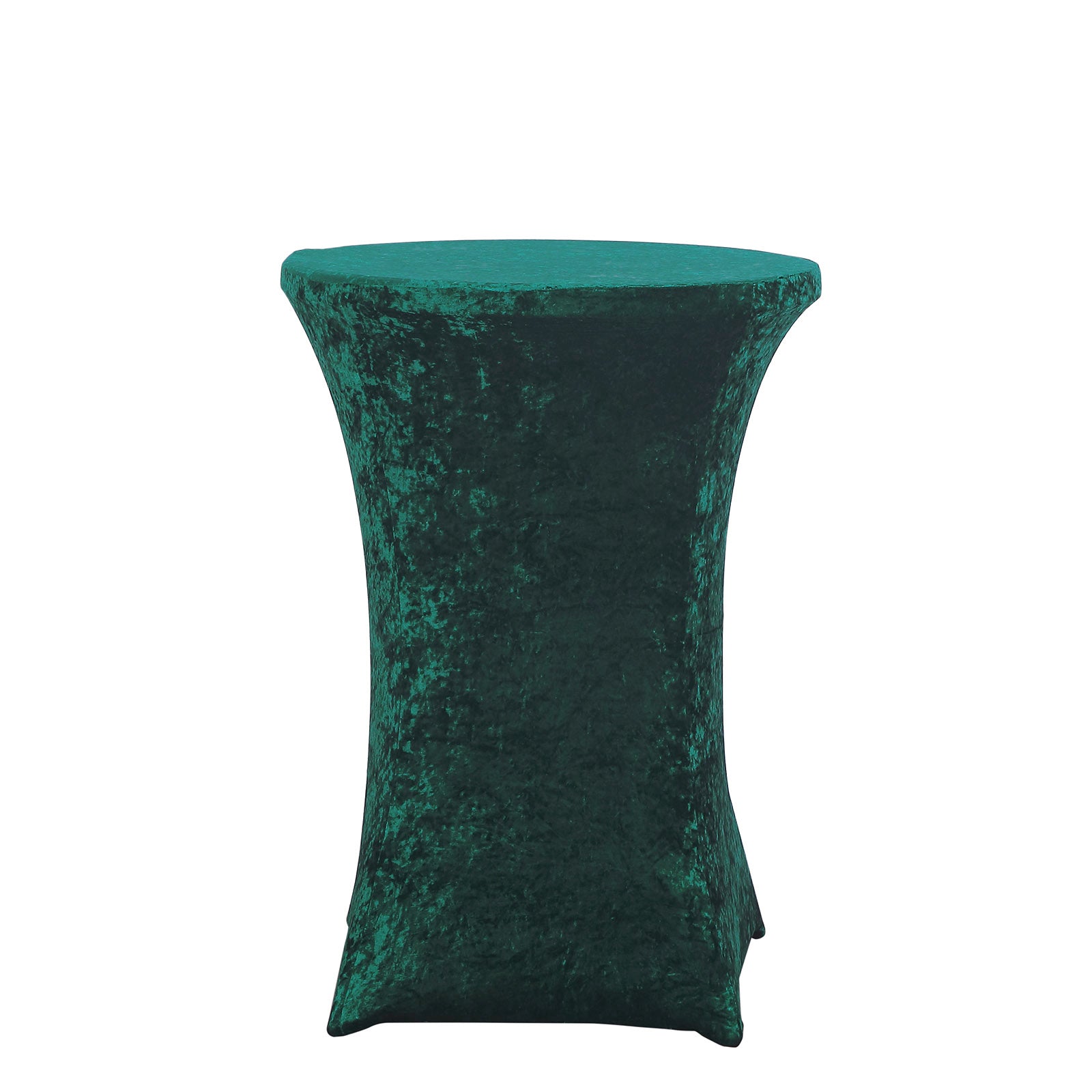 Hunter Green Velvet Highboy Table Cover | tcflinen.com