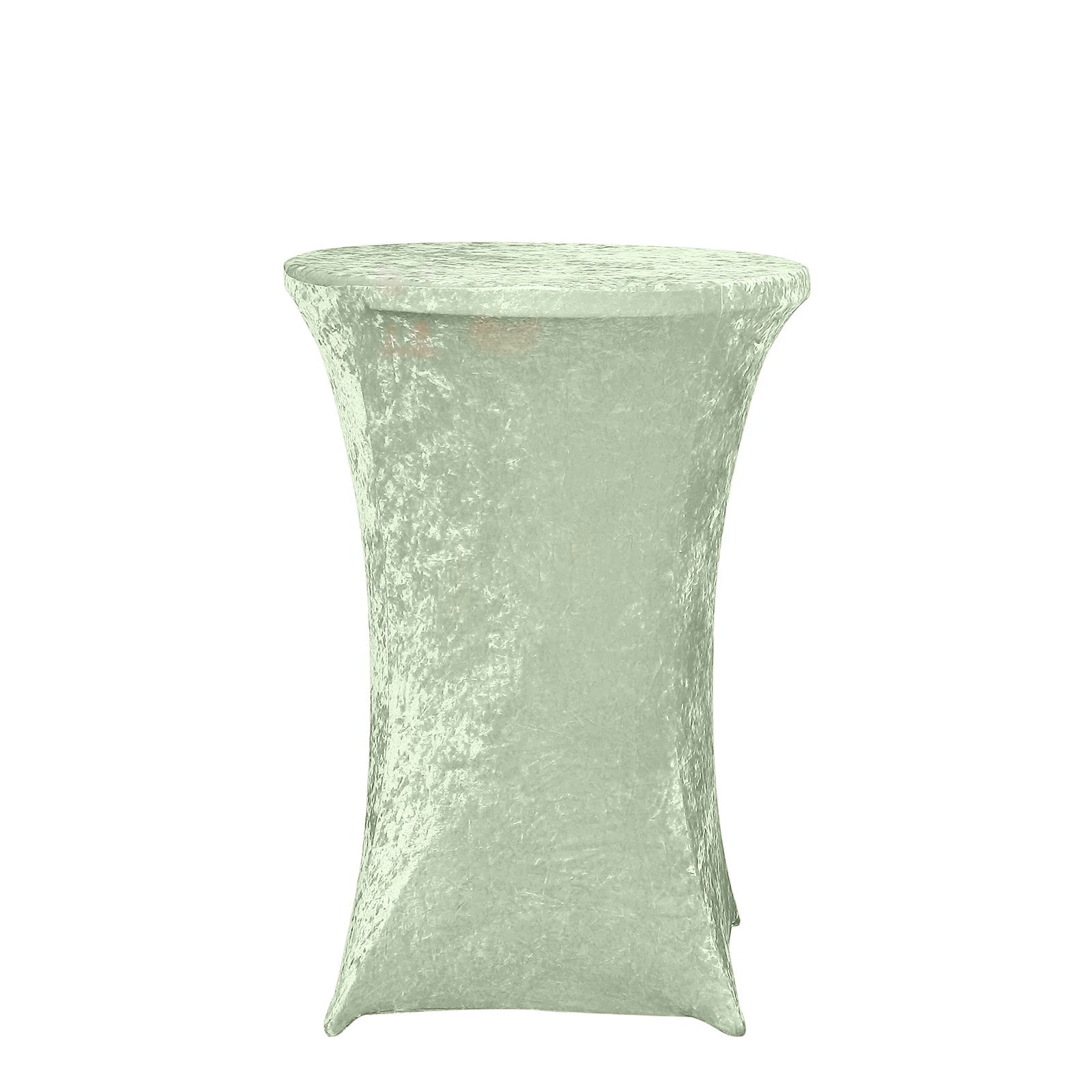 Sage Green Velvet Highboy Table Cover | tcflinen.com