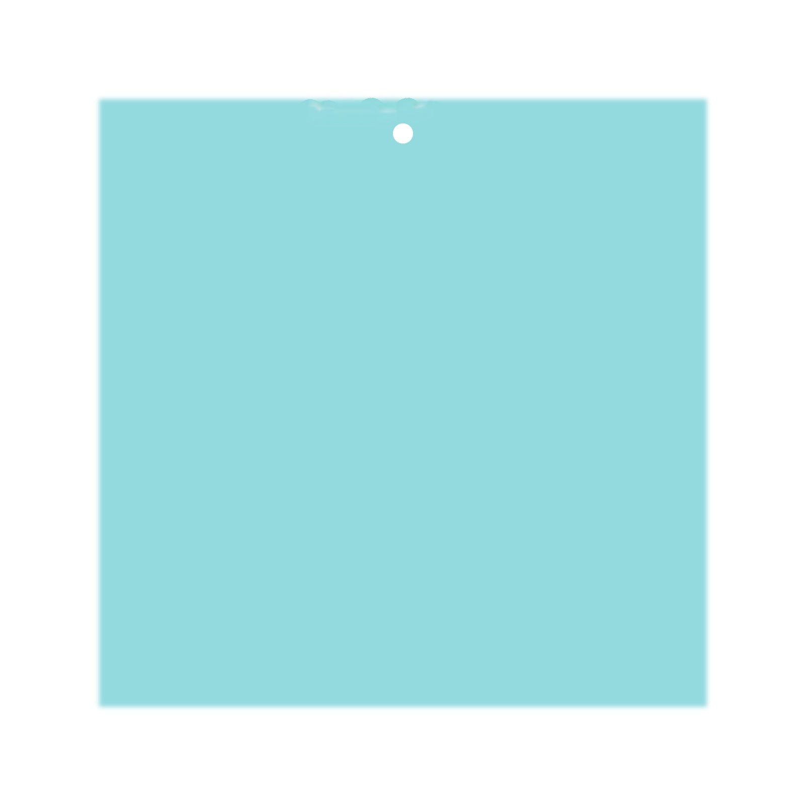2" Turquoise Square Wedding Favor Gift Tags | tcflinen.com