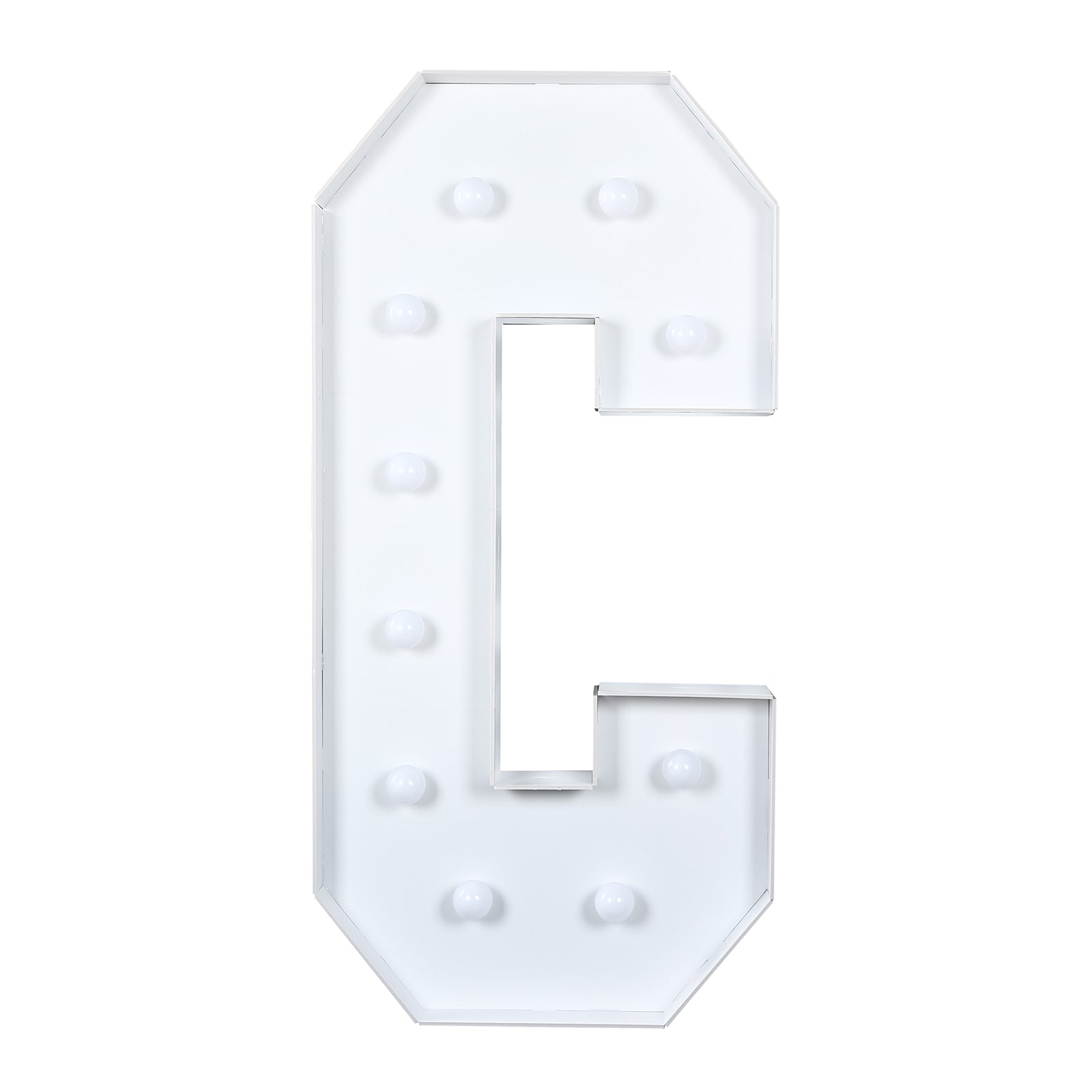 10pc 4ft Foam Board LED Marquee Letter C | TCFLinen
