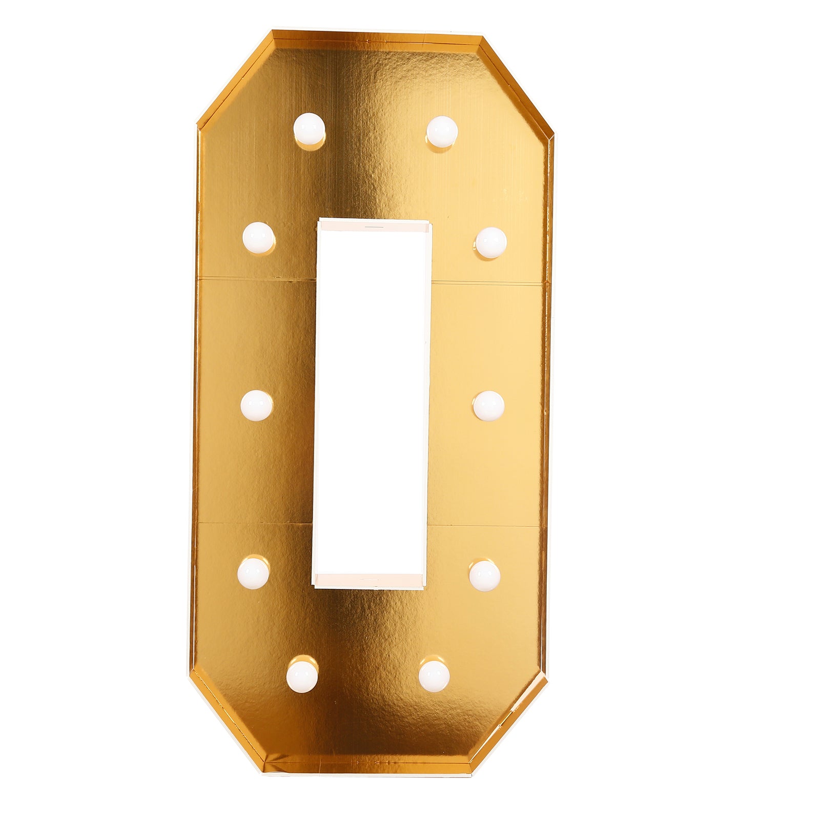 Giant LED Marquee Light Up Letter O, 4ft Gold | TCFLinen
