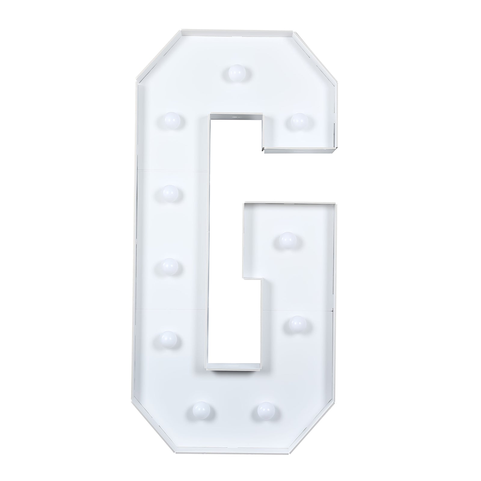 4ft White LED Marquee Letter "G" by TCFLinen