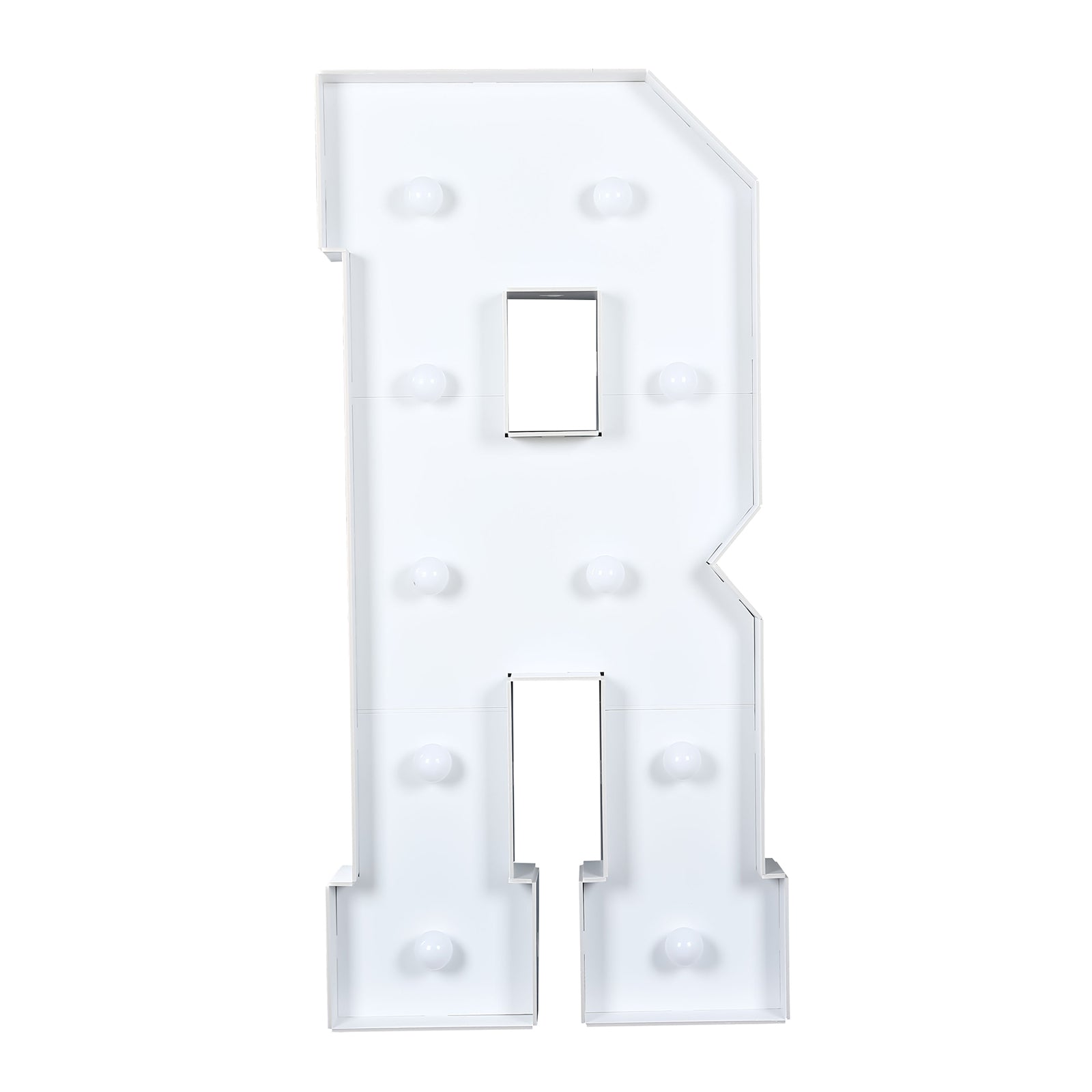 4ft White LED Marquee Letter "R" by TCFLinen