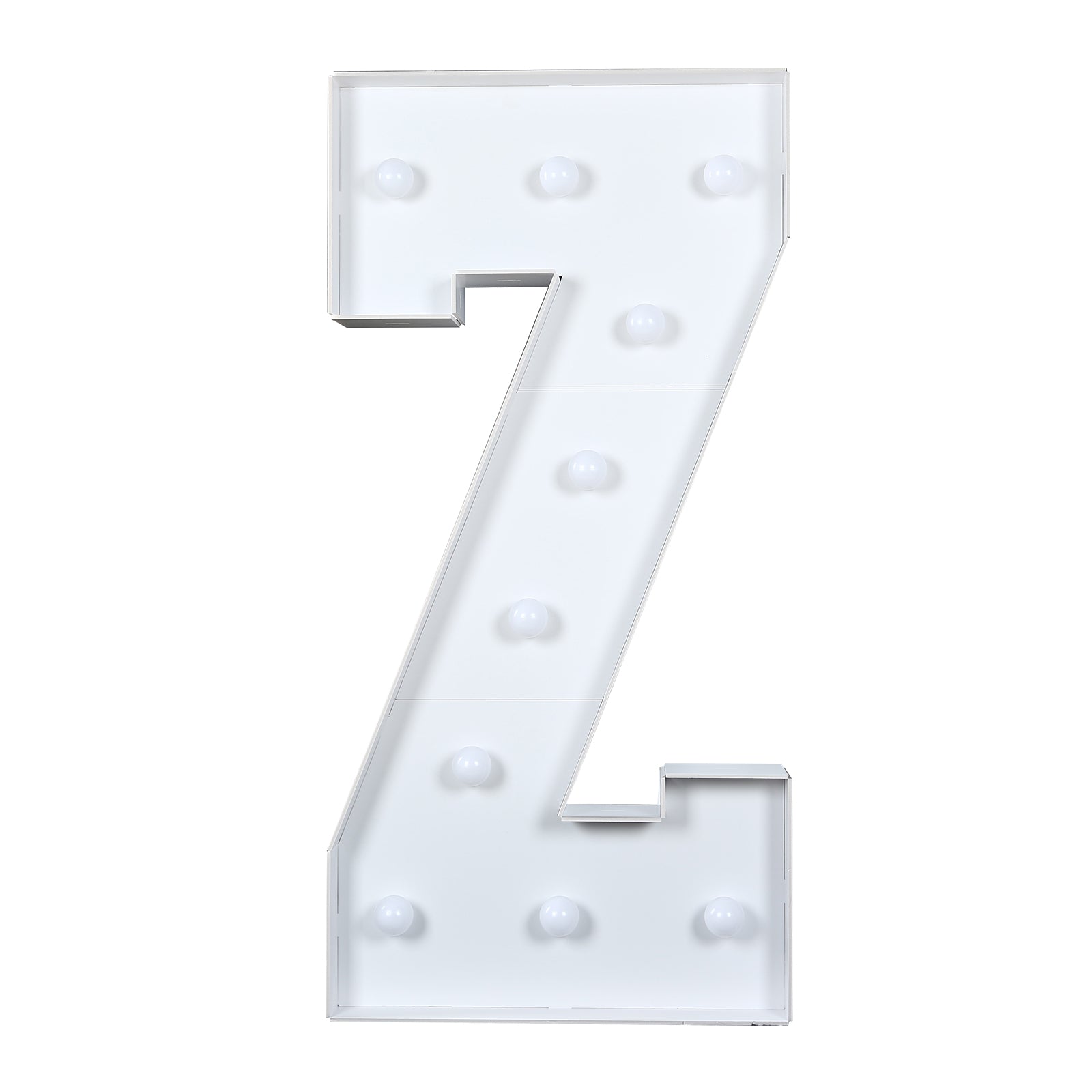 Case of 6 4ft White LED Marquee Letter Z | TCFLinen
