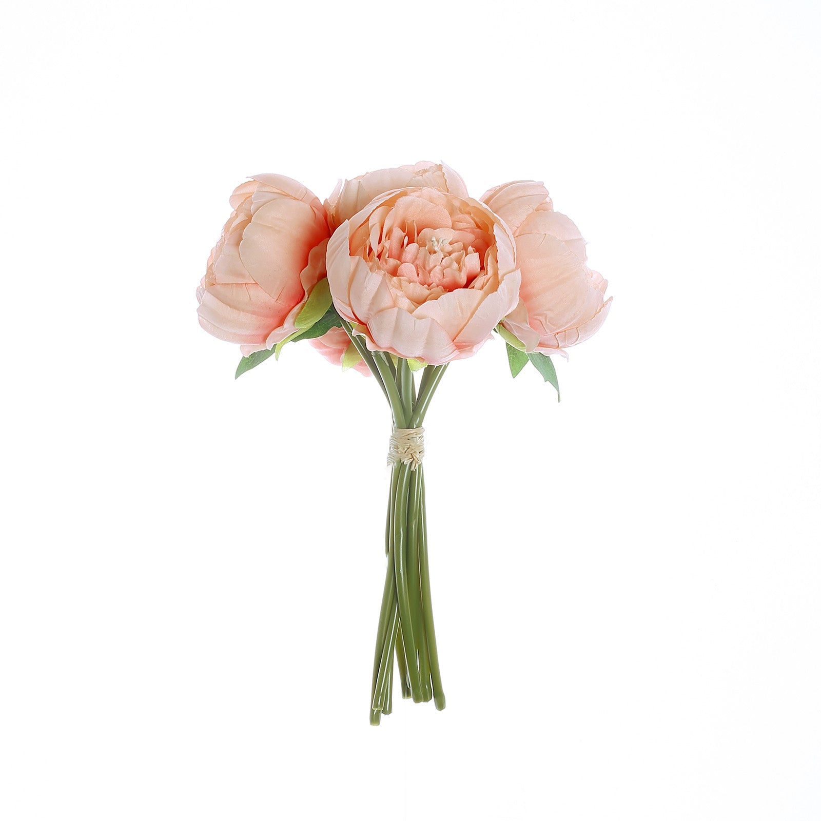 Peach Peony Bouquet | Artificial Silk Flowers | tcflinen.com