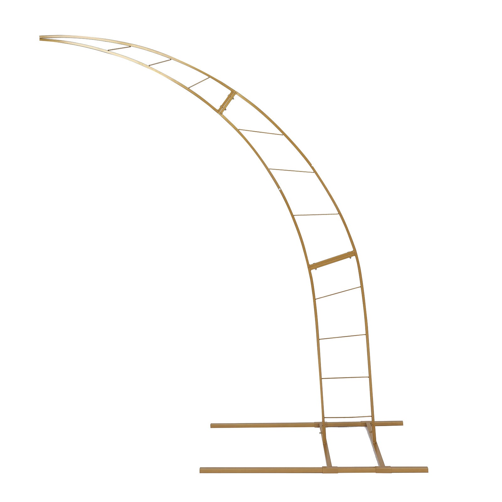 1 pc 8ft Gold Metal Half Moon Wedding Arch | TCFLinen