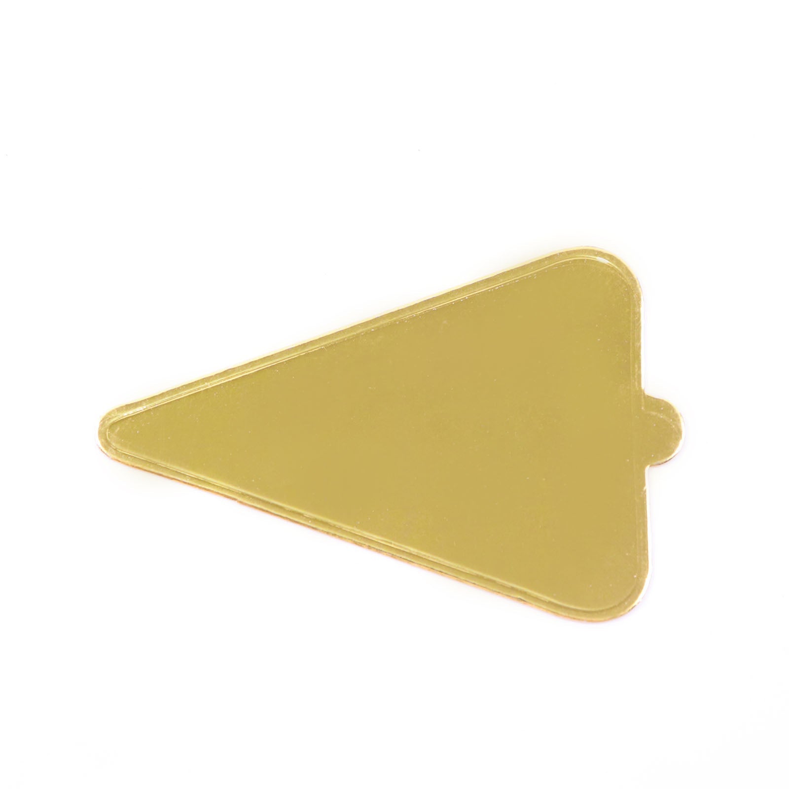 50 pk 2.8x4.5 Mini Gold Triangle Dessert Trays | TCFLinen