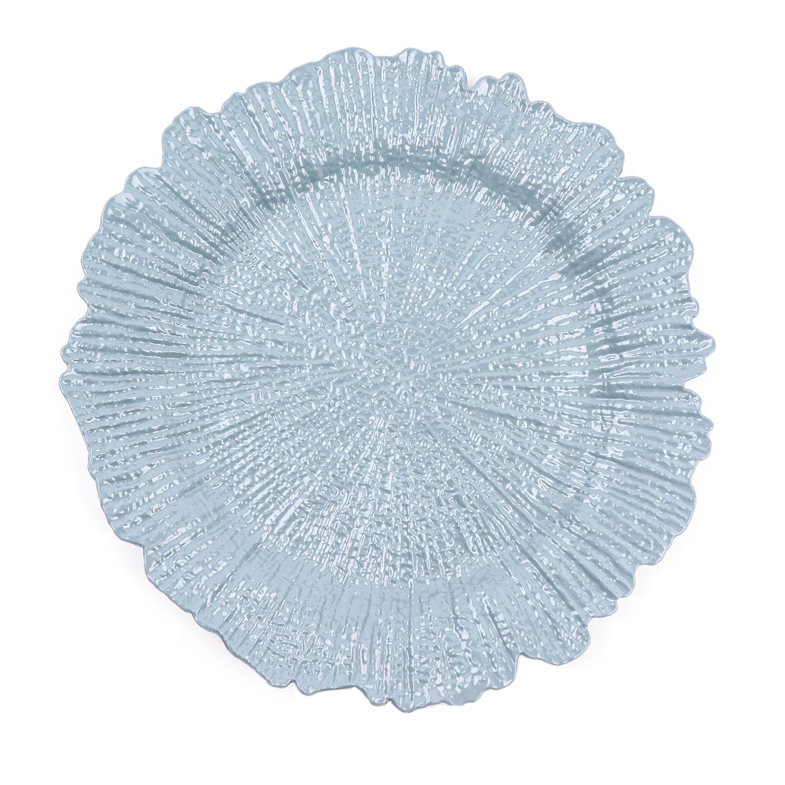 6 pk 13in Dusty Blue Round Charger Plates | TCFLinen