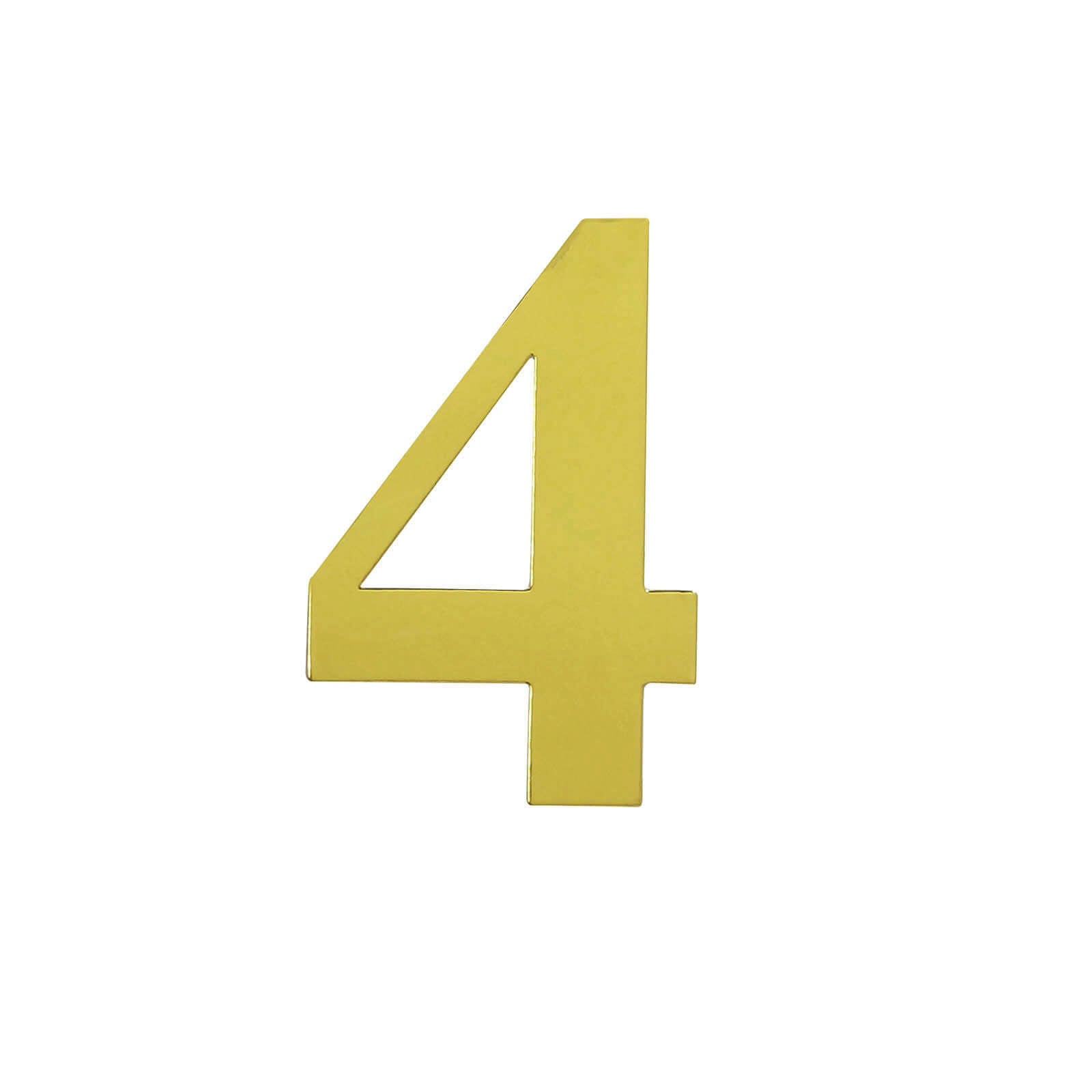 4 pk 5in Gold 0-9 Number Sticker Banner | TCFLinen