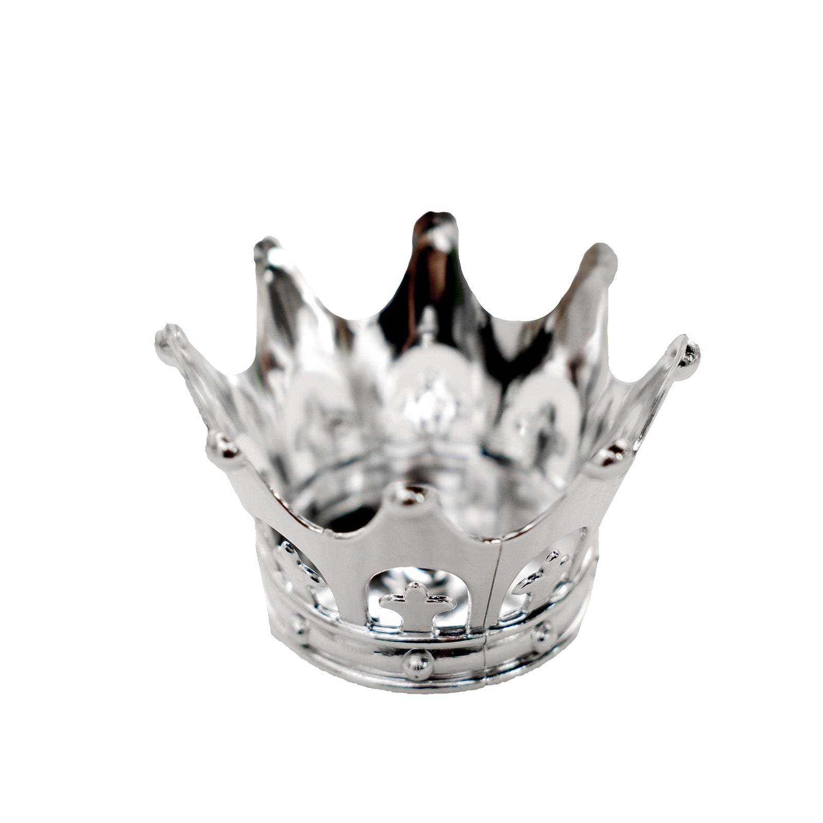 12-pk 3in Silver Mini Crown Treat Containers | TCFLinen