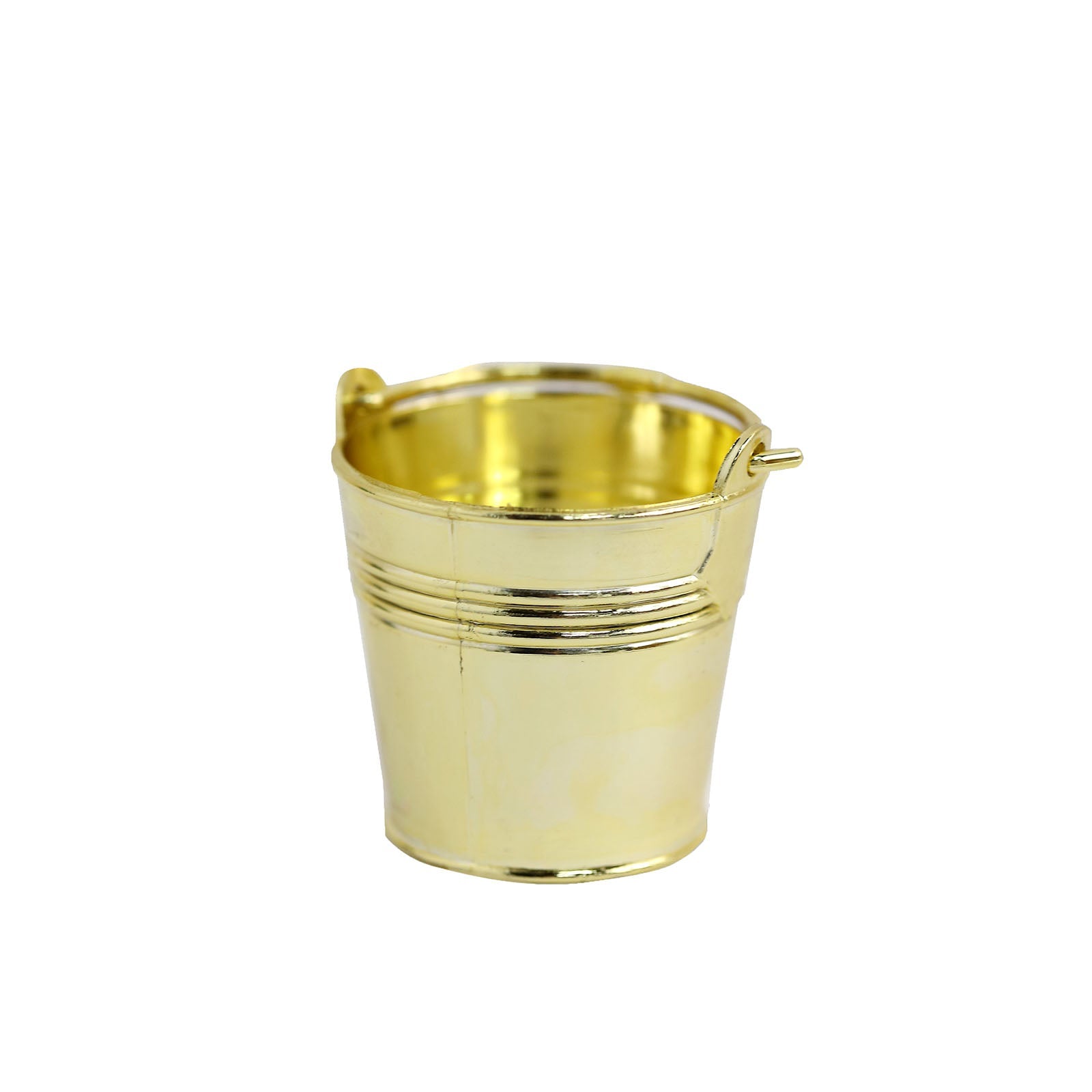 12-pk 2" Gold Pail Candy Favor Buckets | TCFLinen